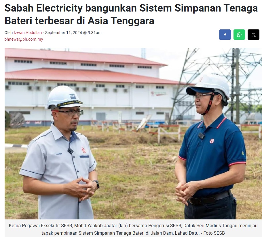 Projek BESS Sabah : Rakyat rugi 50 Juta setahun tapi Bung Moktar rembat ...