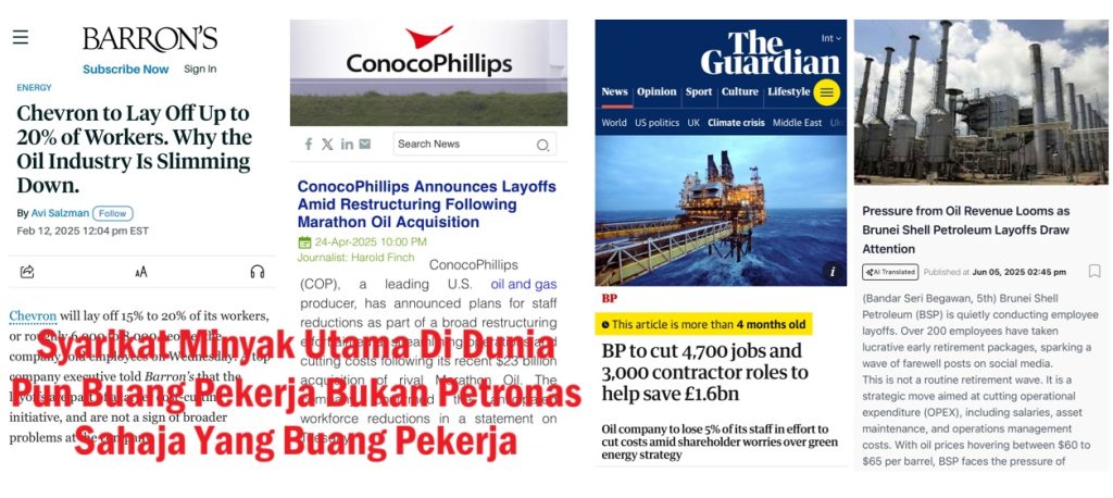 Syarikat Minyak Lain Seperti Chevron, BP dan Shell Pun Buang Pekerja ...